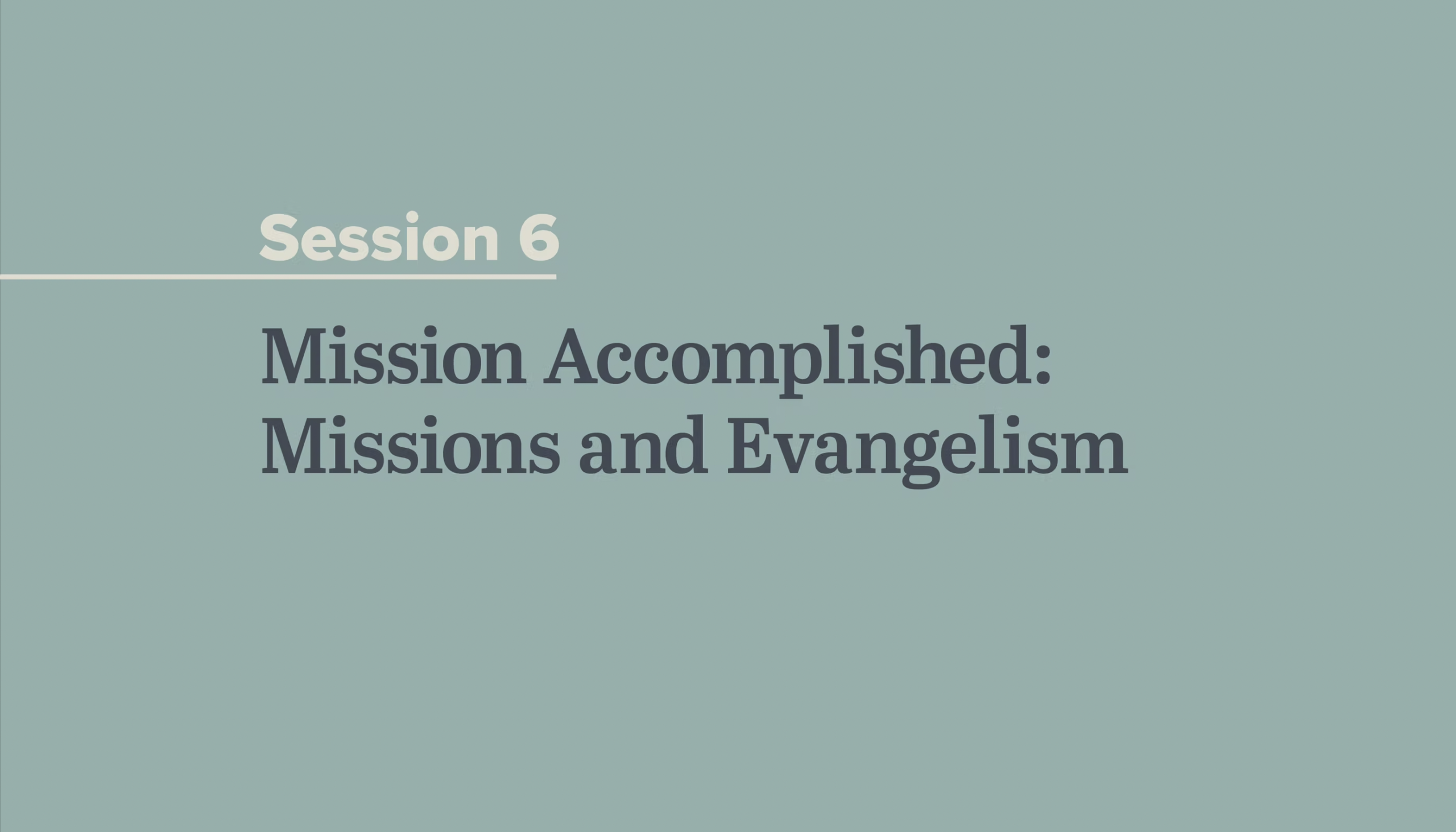 Mission Accomplished: Missions and Evangelism - North American Mission Board